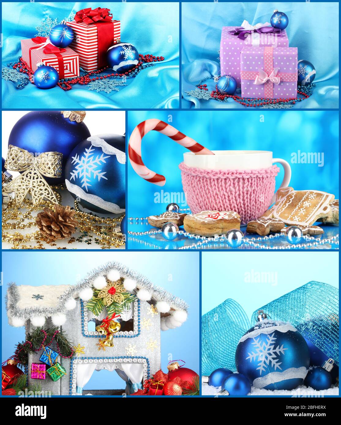 Christmas Holiday Collage Stock Photo - Alamy