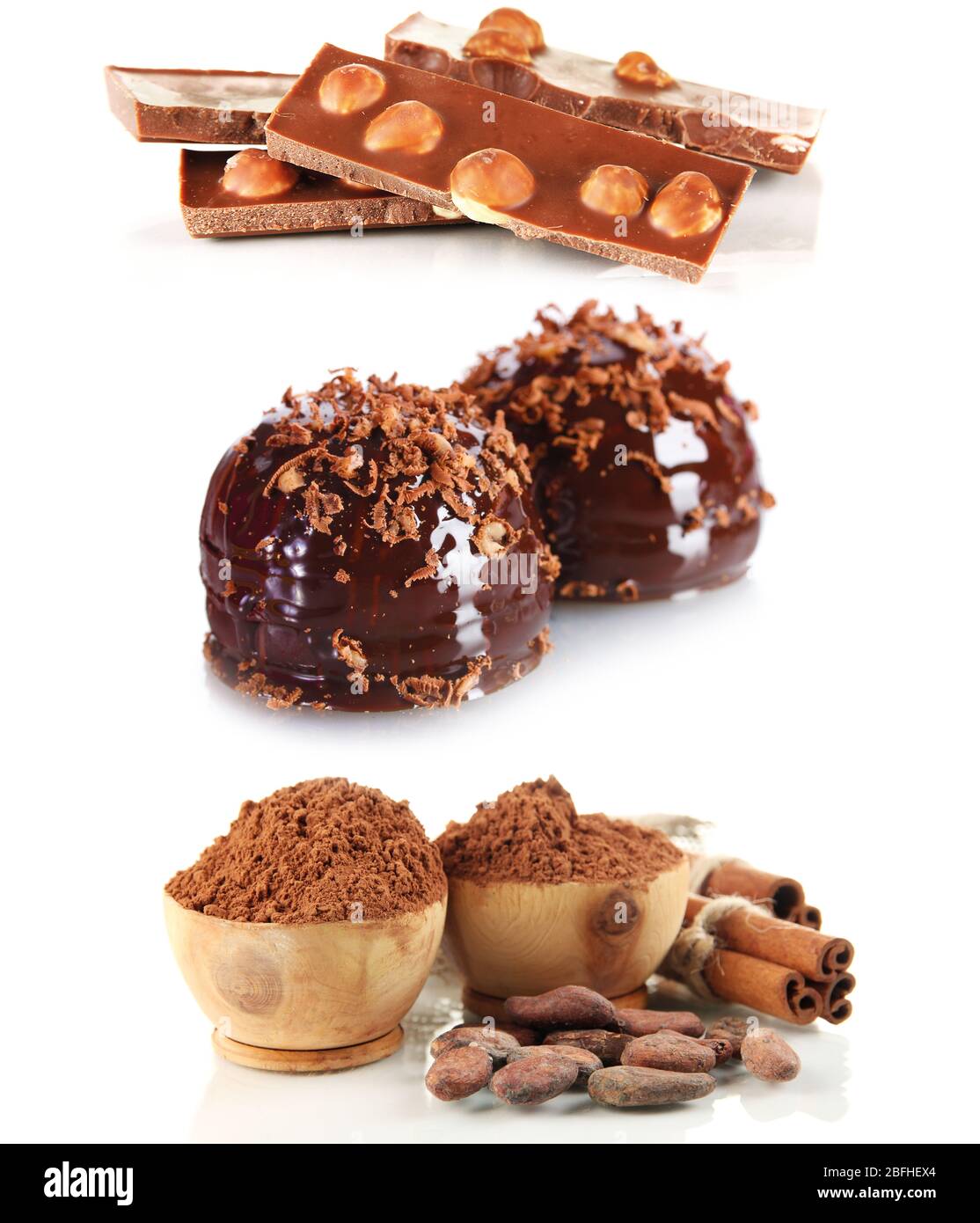 Collage of dessert Stock Photo - Alamy