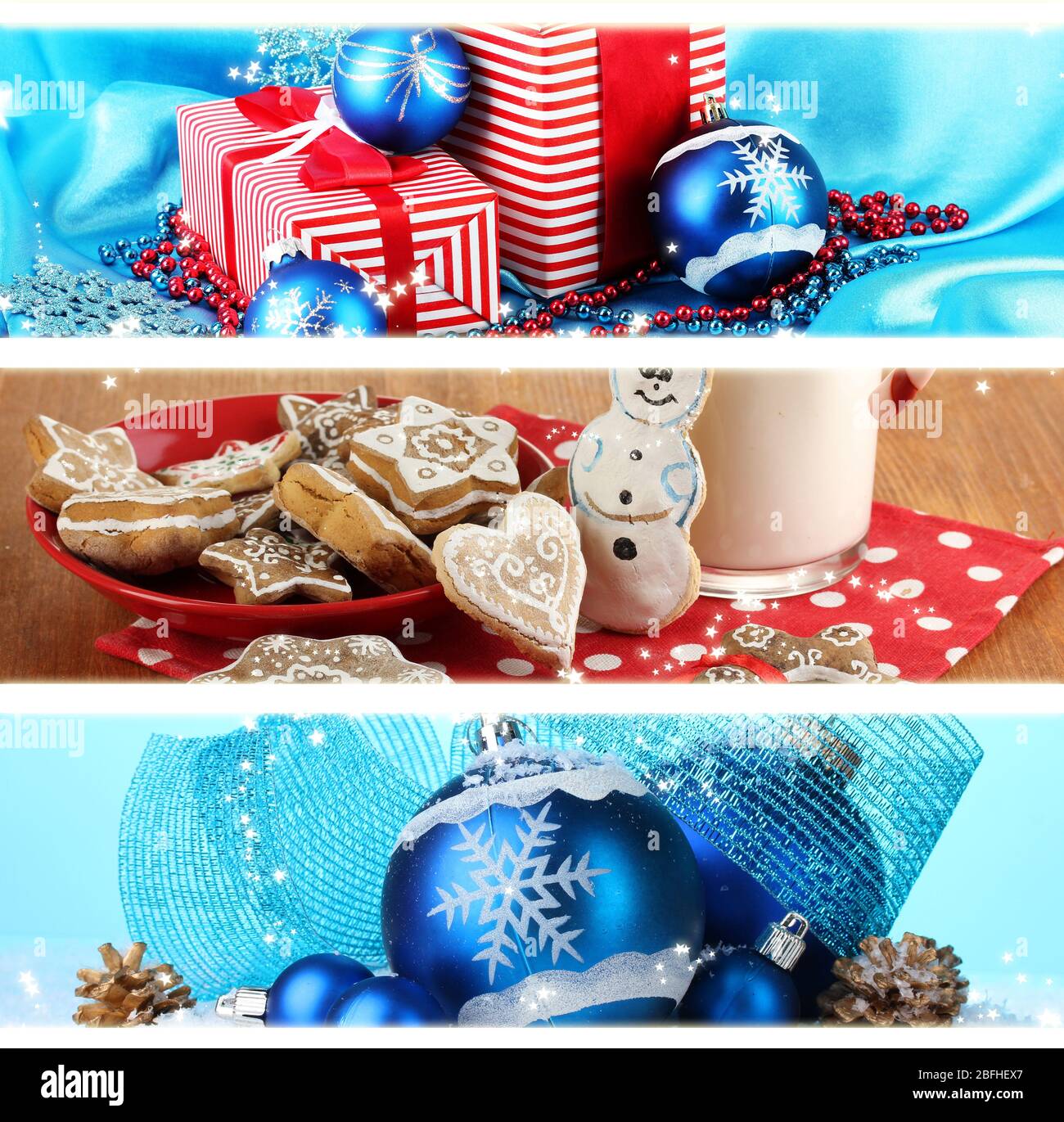 Christmas Holiday Collage Stock Photo - Alamy