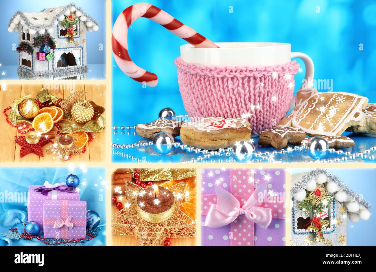 Christmas Holiday Collage Stock Photo - Alamy