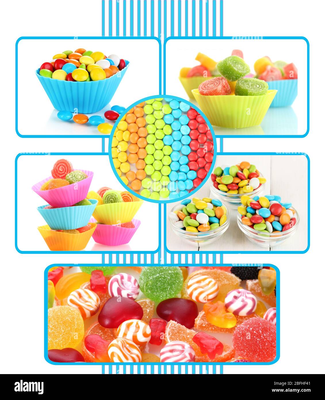 Collection of colorful candies Stock Photo - Alamy