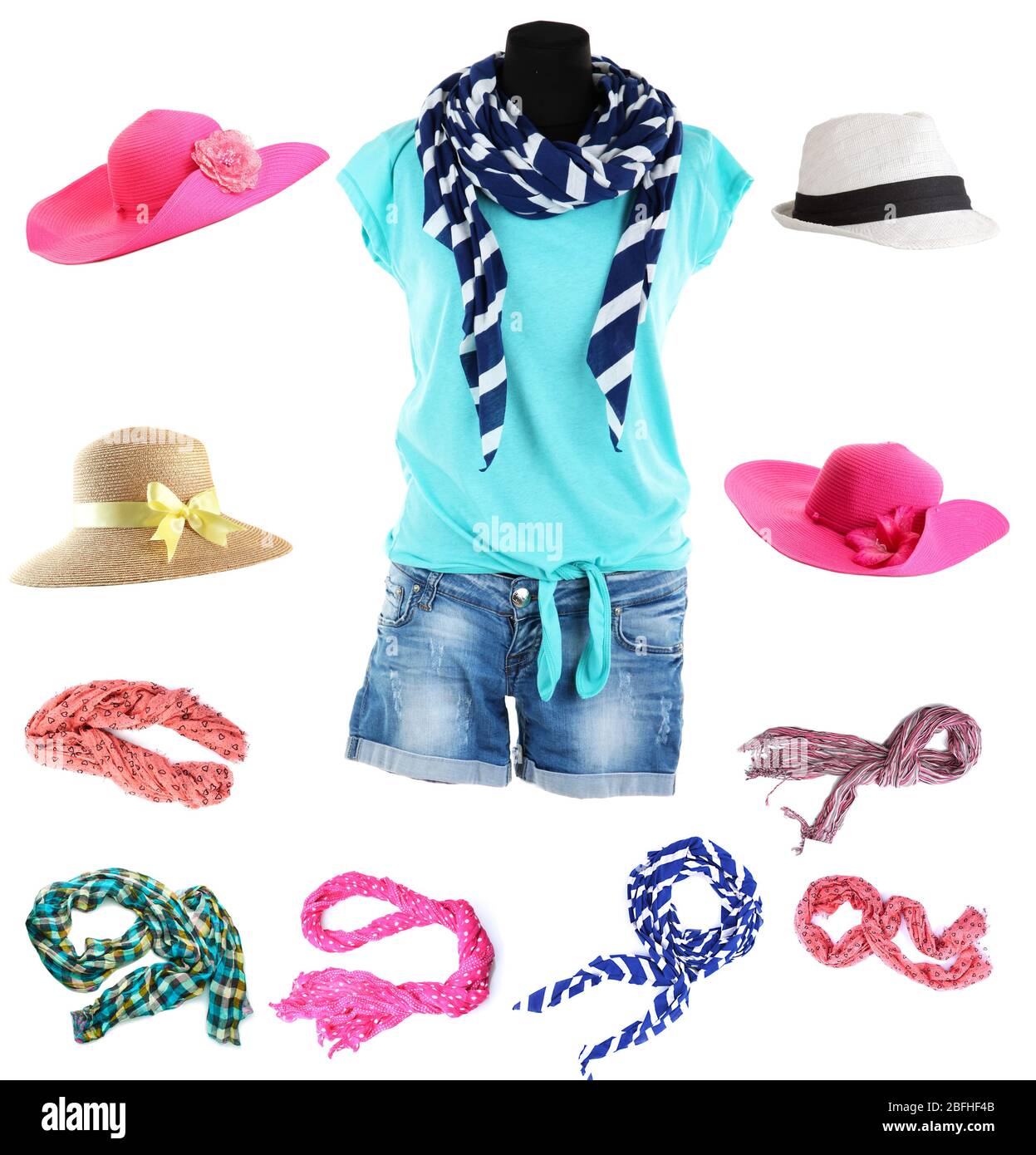 Collage of modern clothes Stock Photo - Alamy