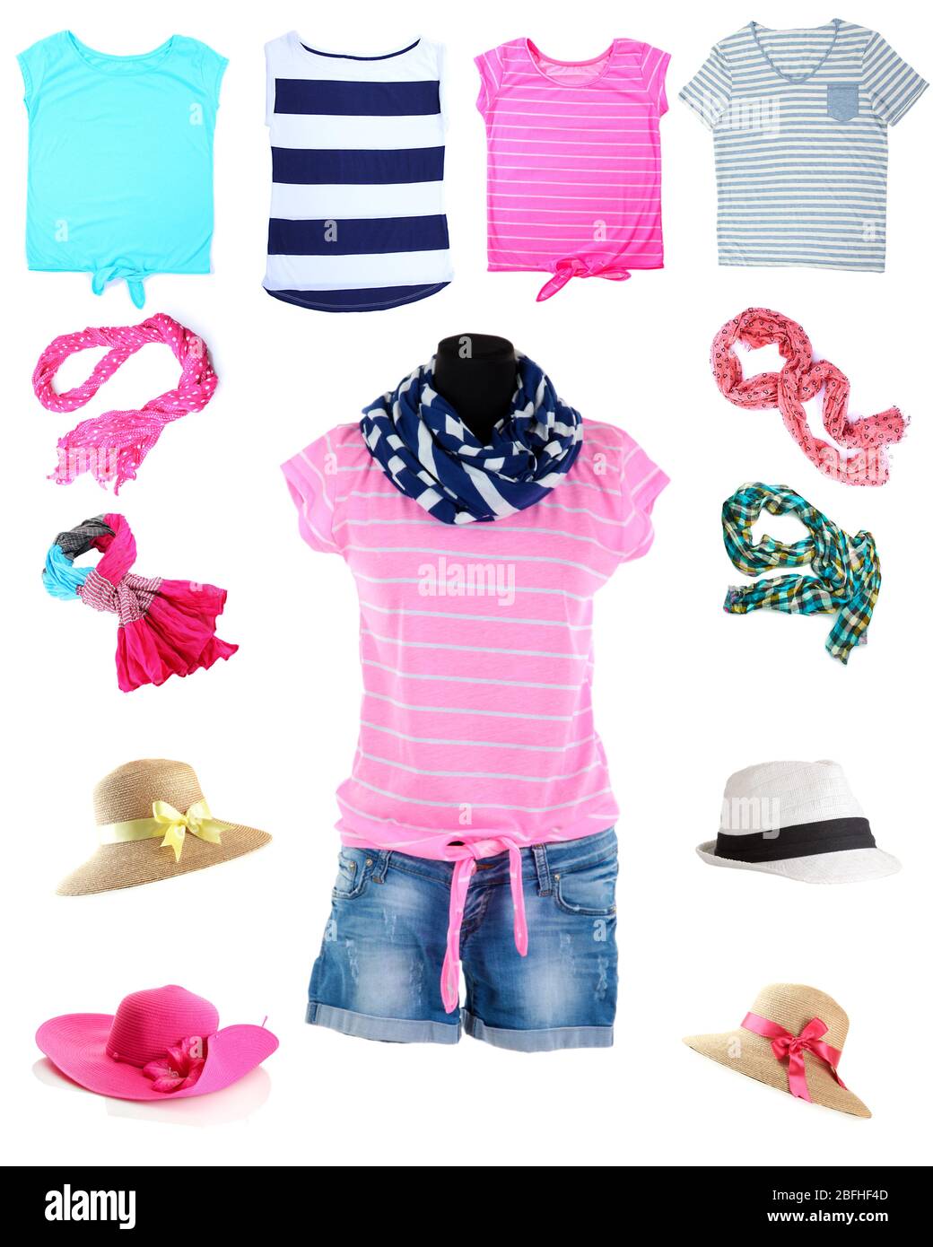 Collage of modern clothes Stock Photo - Alamy