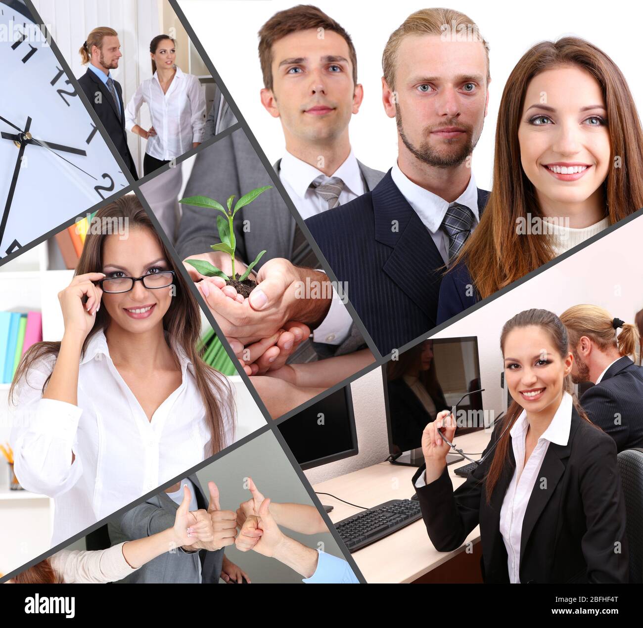 Bright business collage team people hi-res stock photography and images ...
