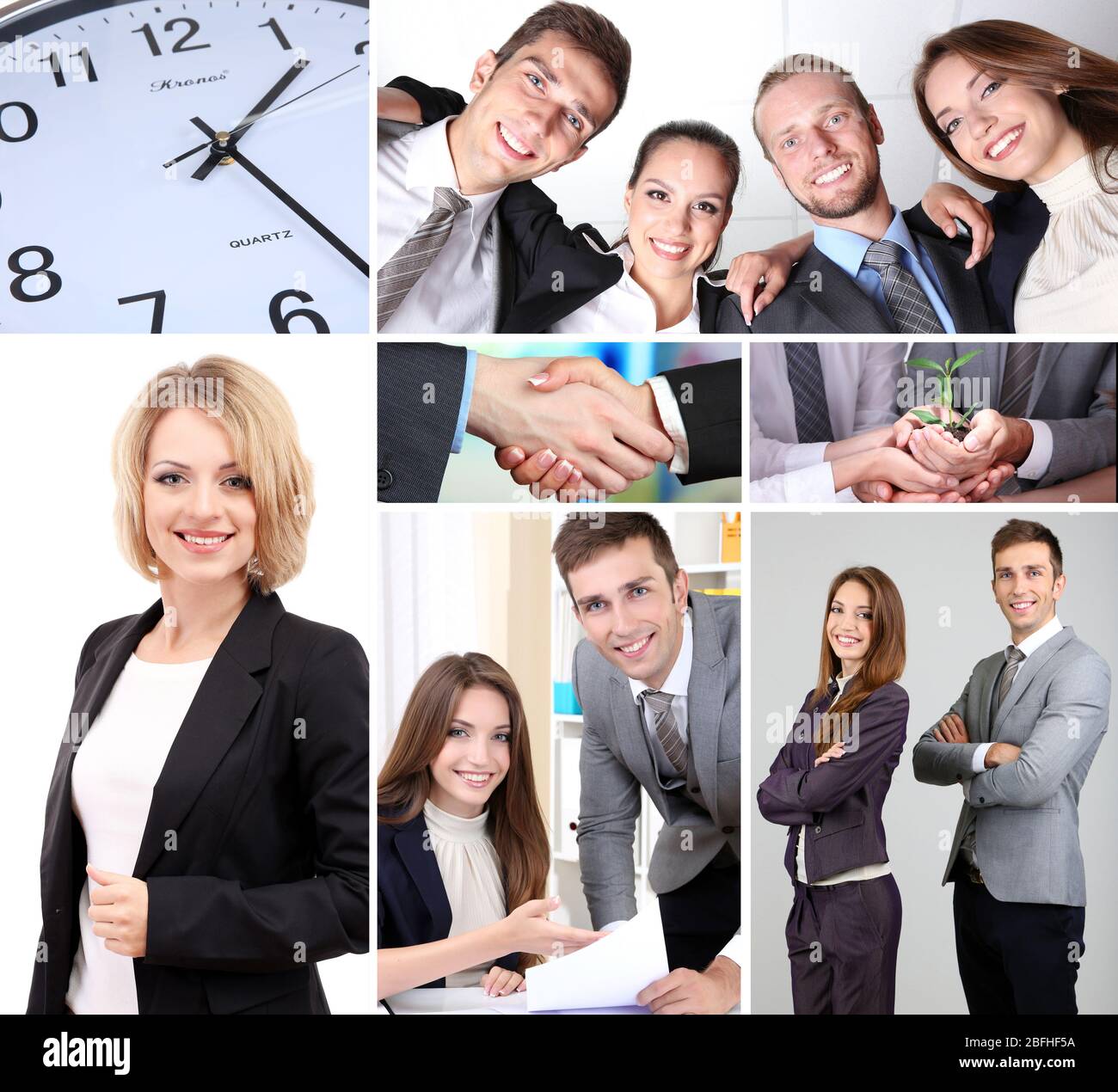 Bright business collage team people hi-res stock photography and images ...