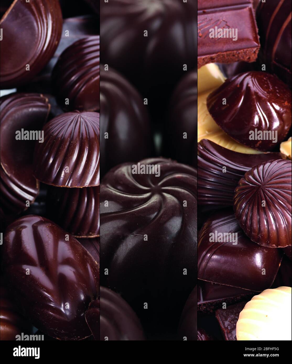 Chocolate collage hi-res stock photography and images - Alamy