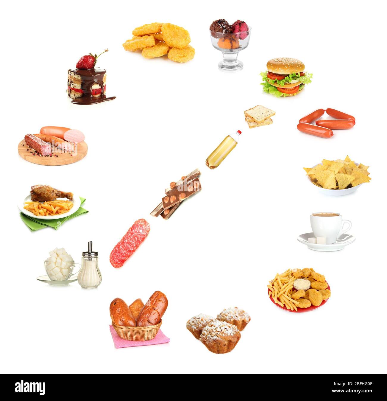 Unhealthy Food Collage Page 2 | Unhealthy Food PSD, High Quality Free