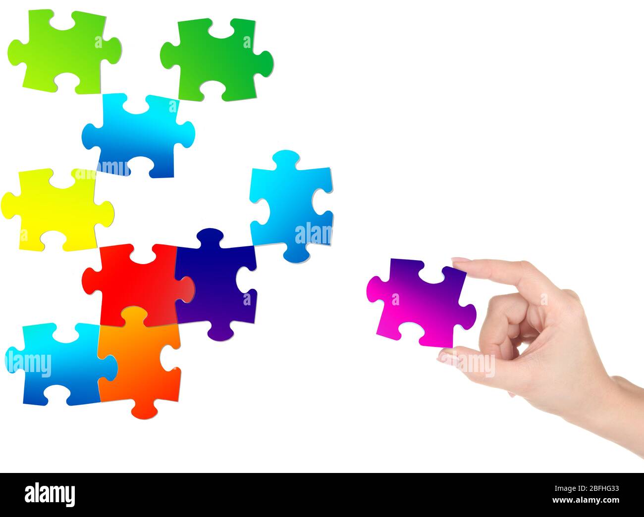 Thinking woman making choice Cut Out Stock Images & Pictures - Alamy