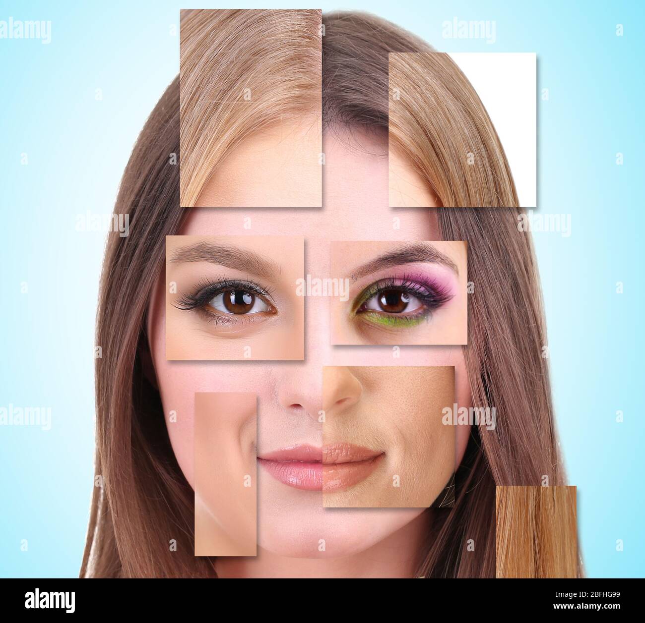 Mosaic human face people hi-res stock photography and images - Alamy