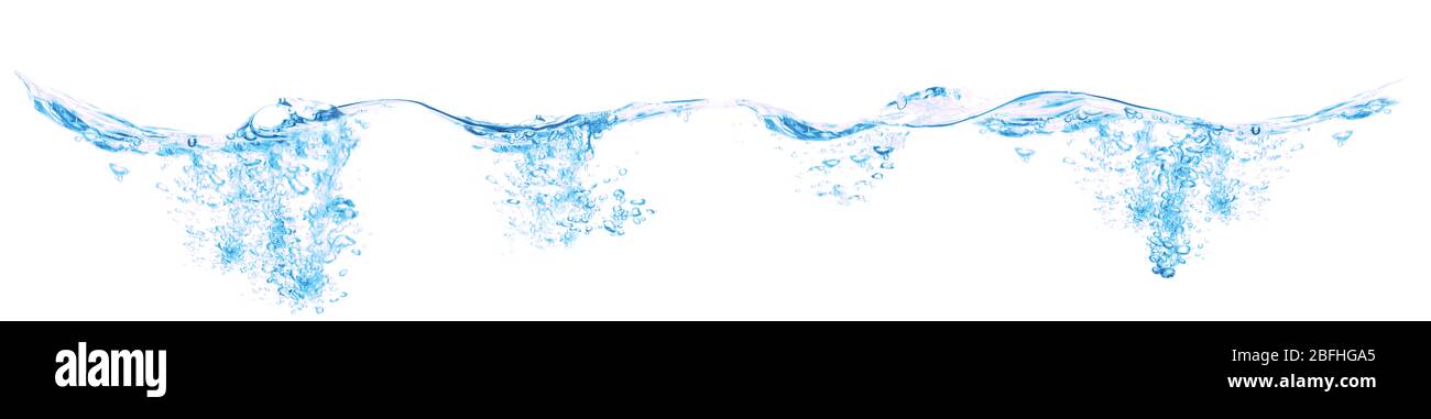 Water wave collage isolated on white Stock Photo - Alamy