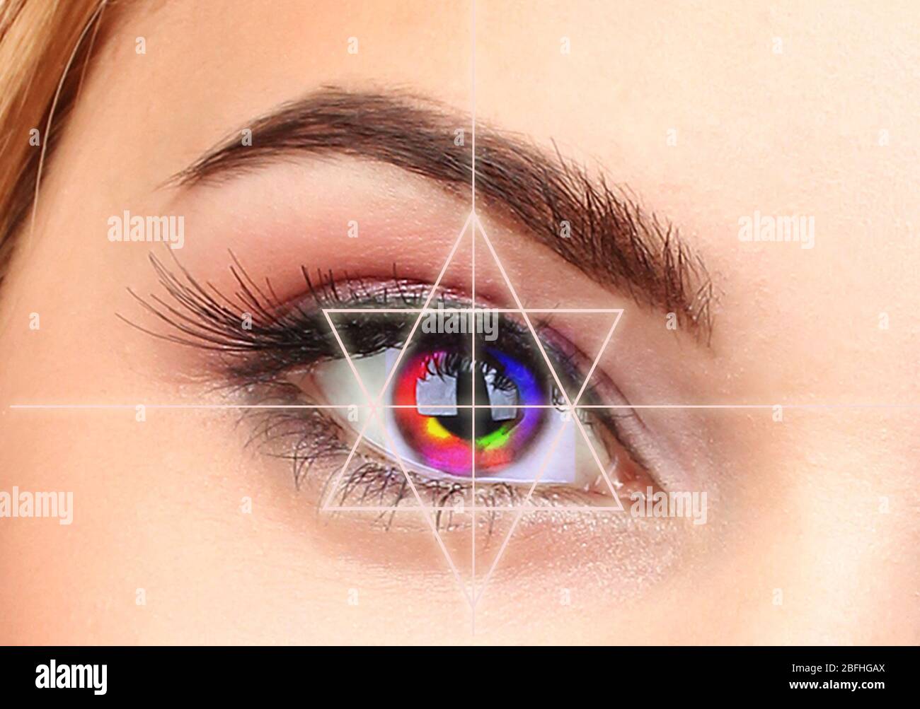 Beautiful womans eye hi-res stock photography and images - Alamy