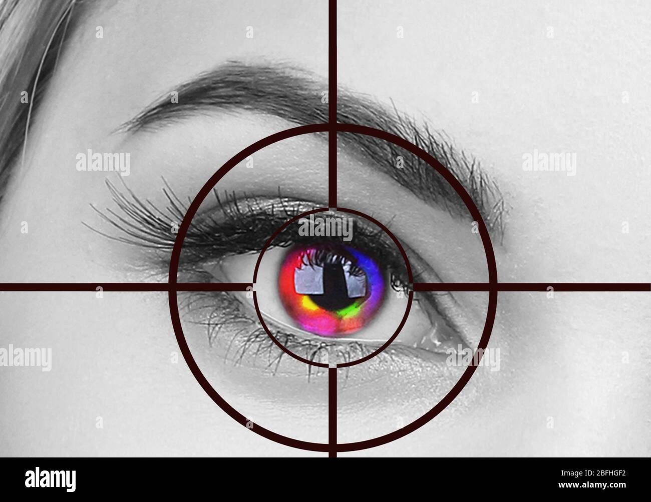 Beautiful womans eye view hi-res stock photography and images - Alamy