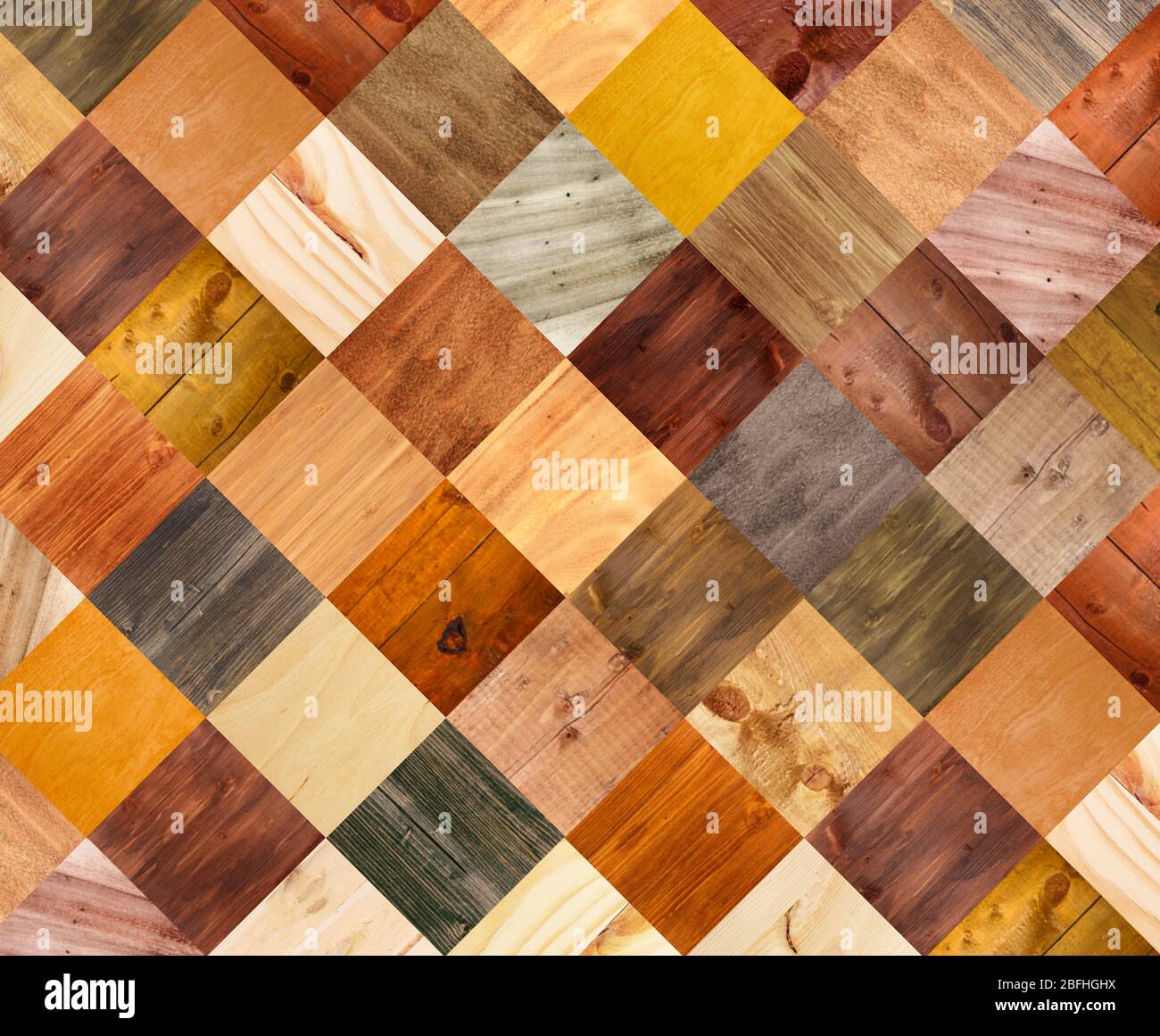 Collage of different wooden texture Stock Photo - Alamy