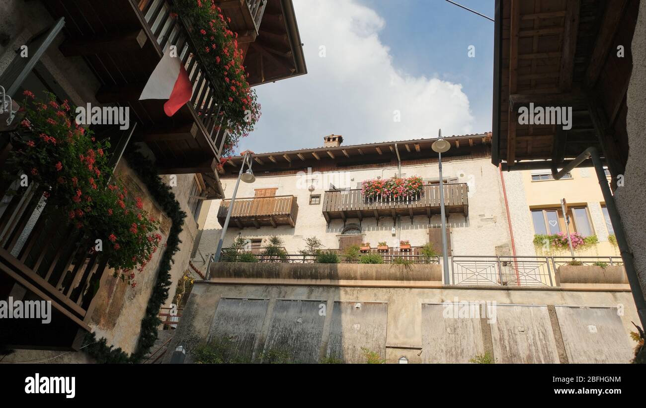 The village of Bondone in the province of Trento Stock Photo - Alamy
