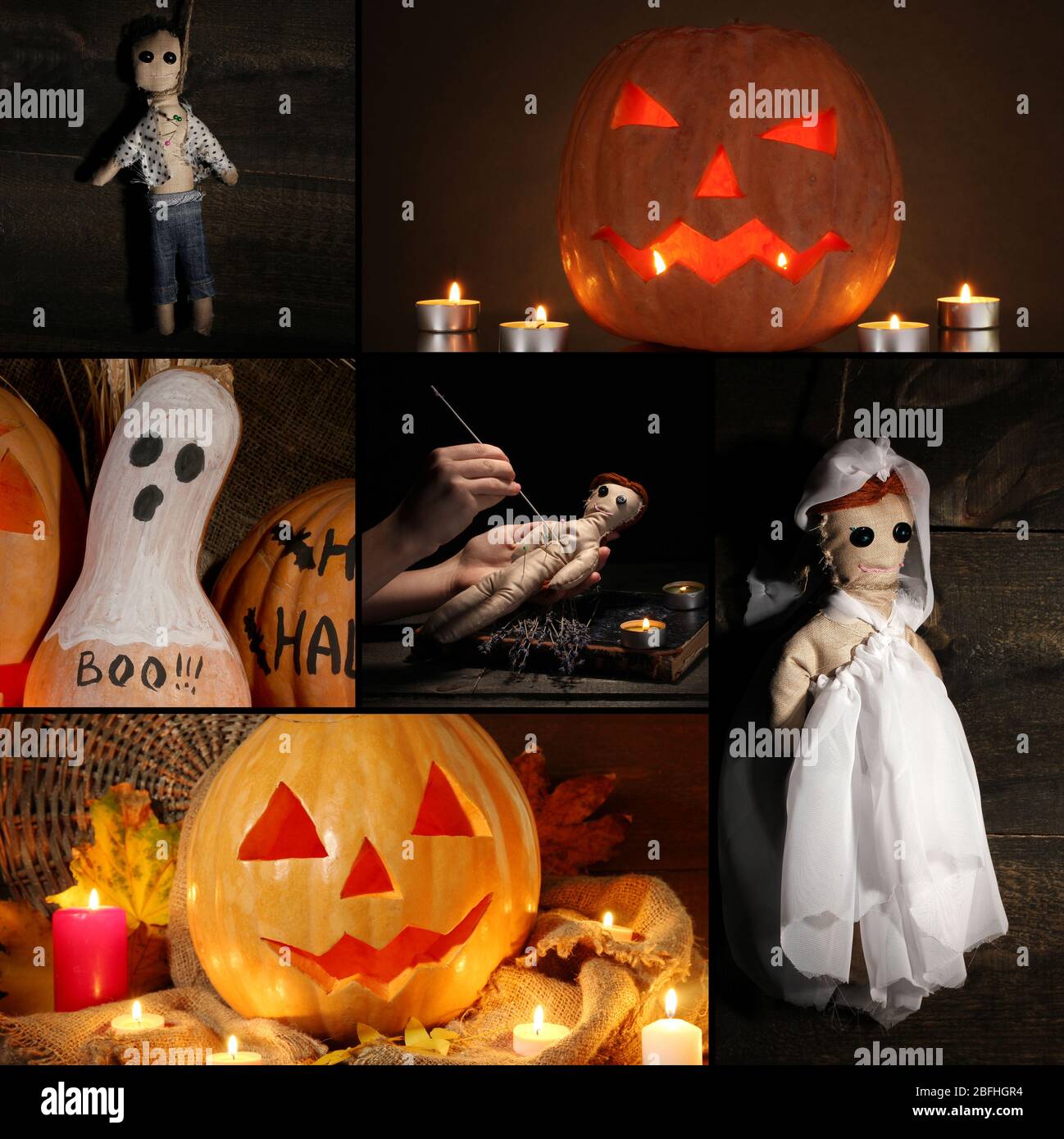 Collage of Halloween Stock Photo - Alamy