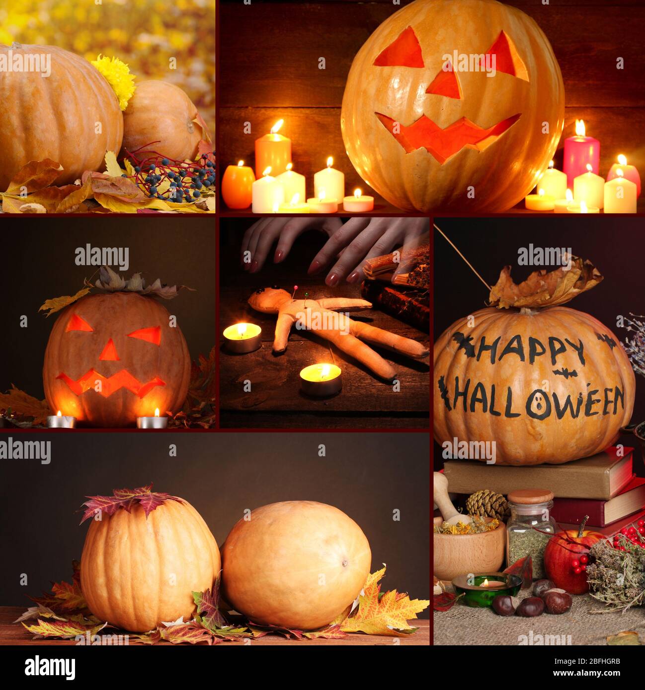 Collage of Halloween Stock Photo - Alamy