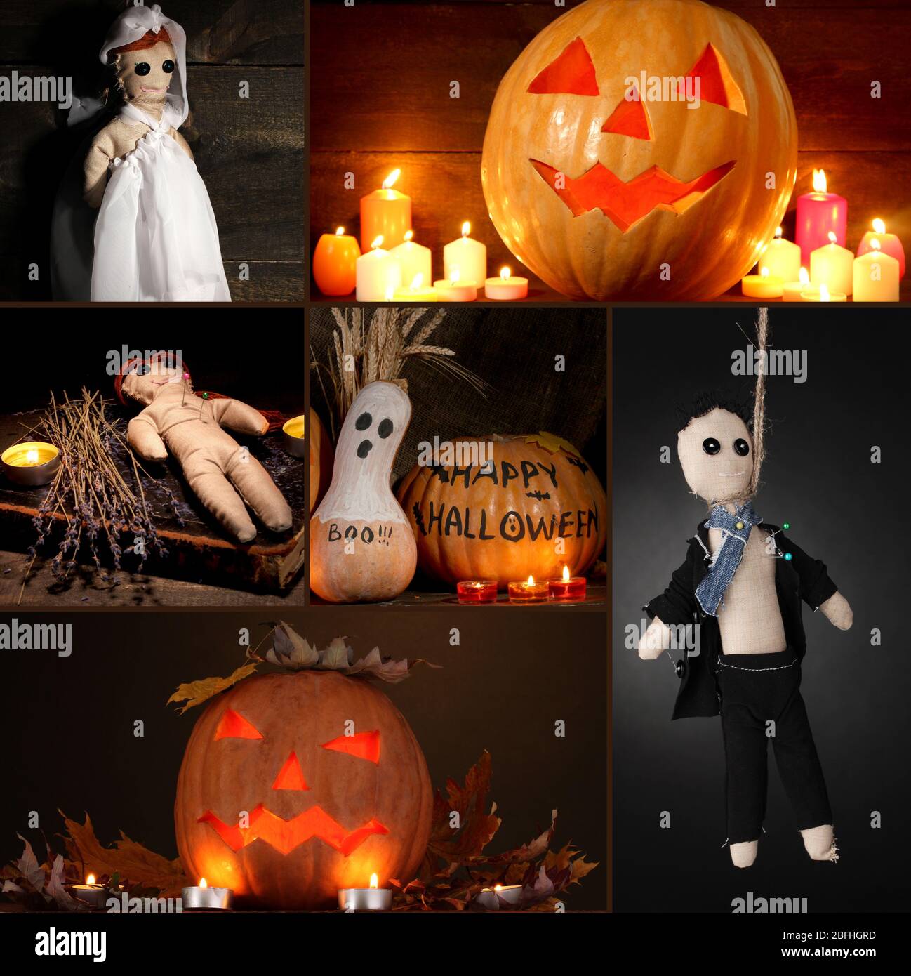 Collage of Halloween Stock Photo - Alamy