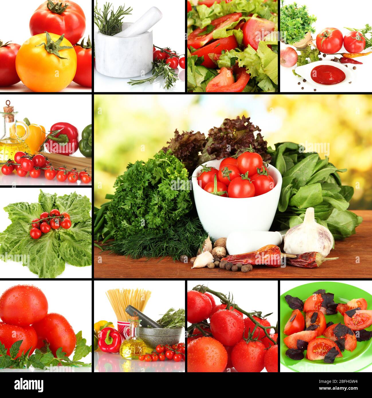Collage of vegetables Stock Photo - Alamy