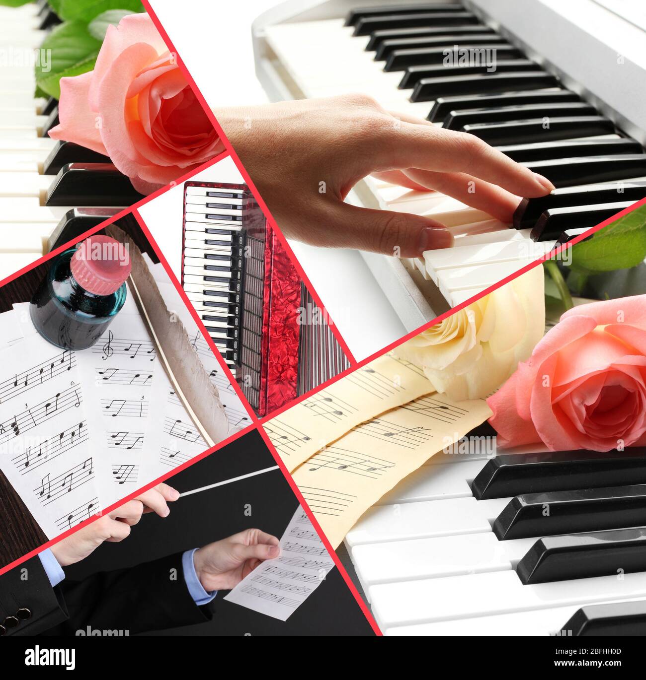 Classical music collage hi-res stock photography and images - Alamy