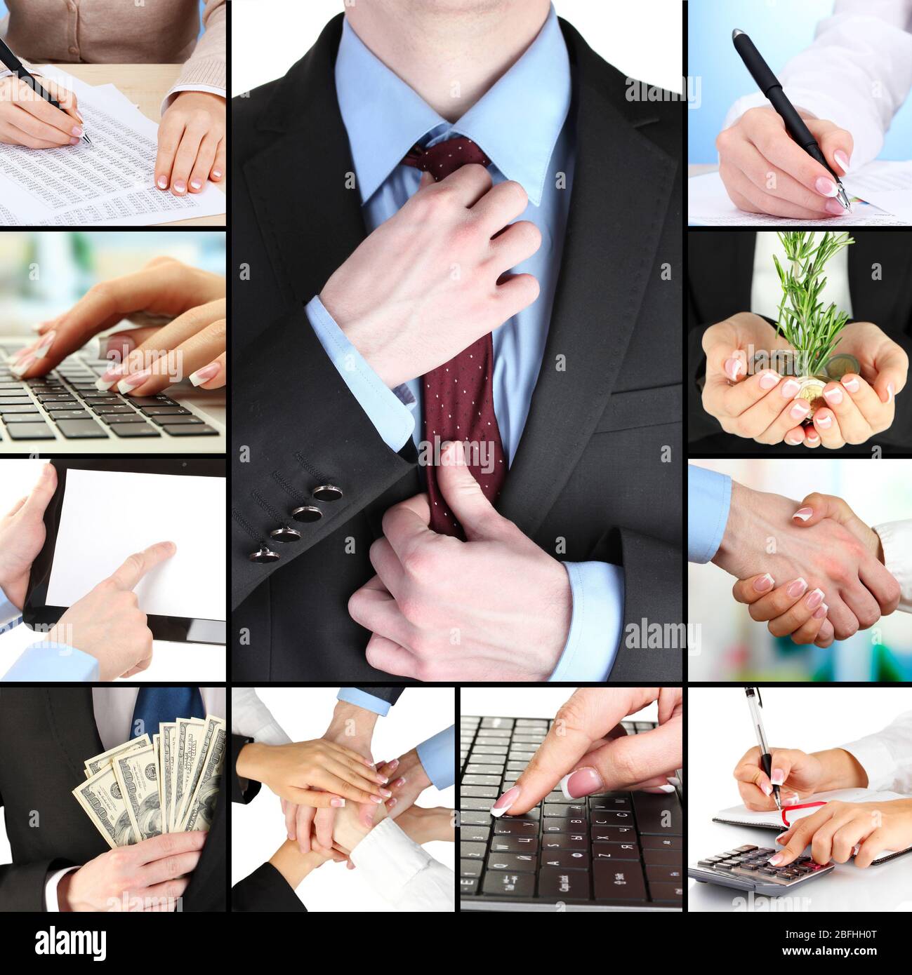 Silhouette business through glass hi-res stock photography and images ...