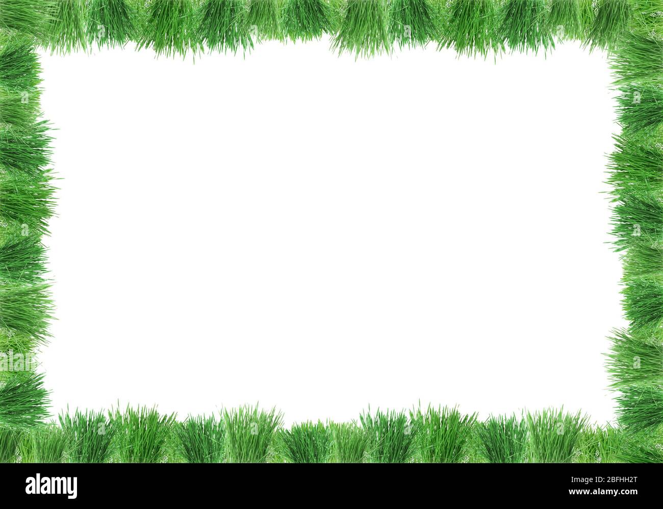 Collage of green grass isolated on white Stock Photo - Alamy