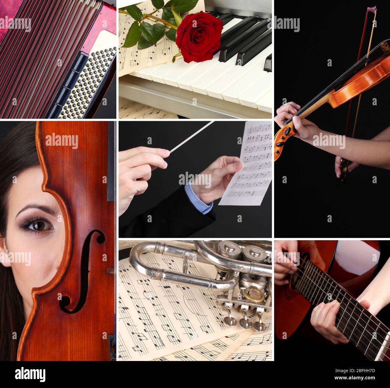 Music party art collage musical hi-res stock photography and images - Alamy