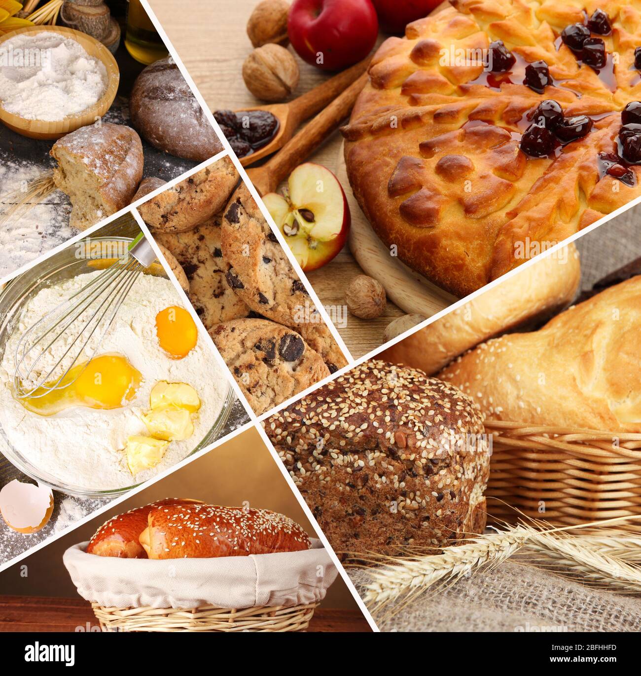 Homemade cakes collage Stock Photo - Alamy