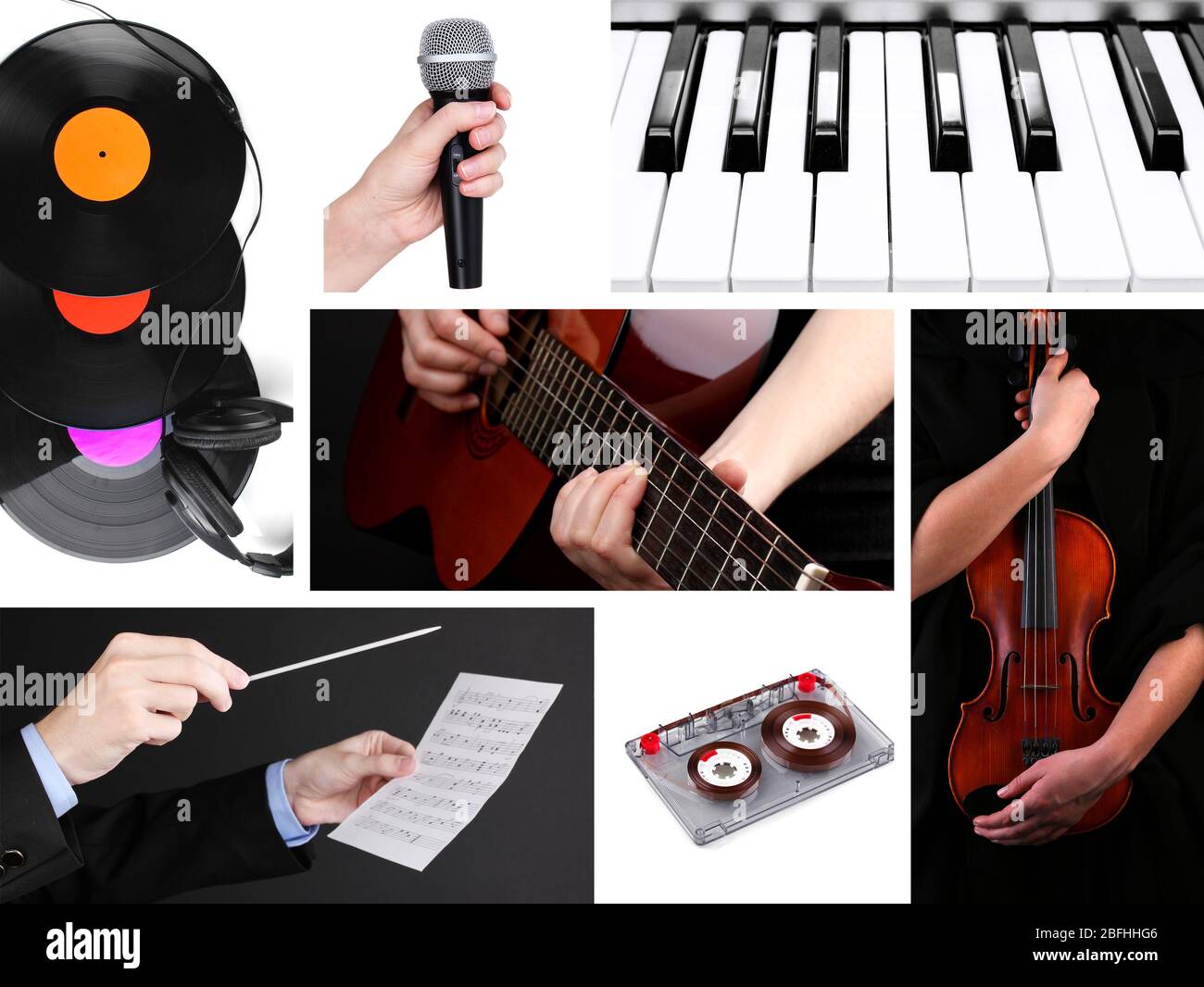 Music party art collage musical hi-res stock photography and images - Alamy