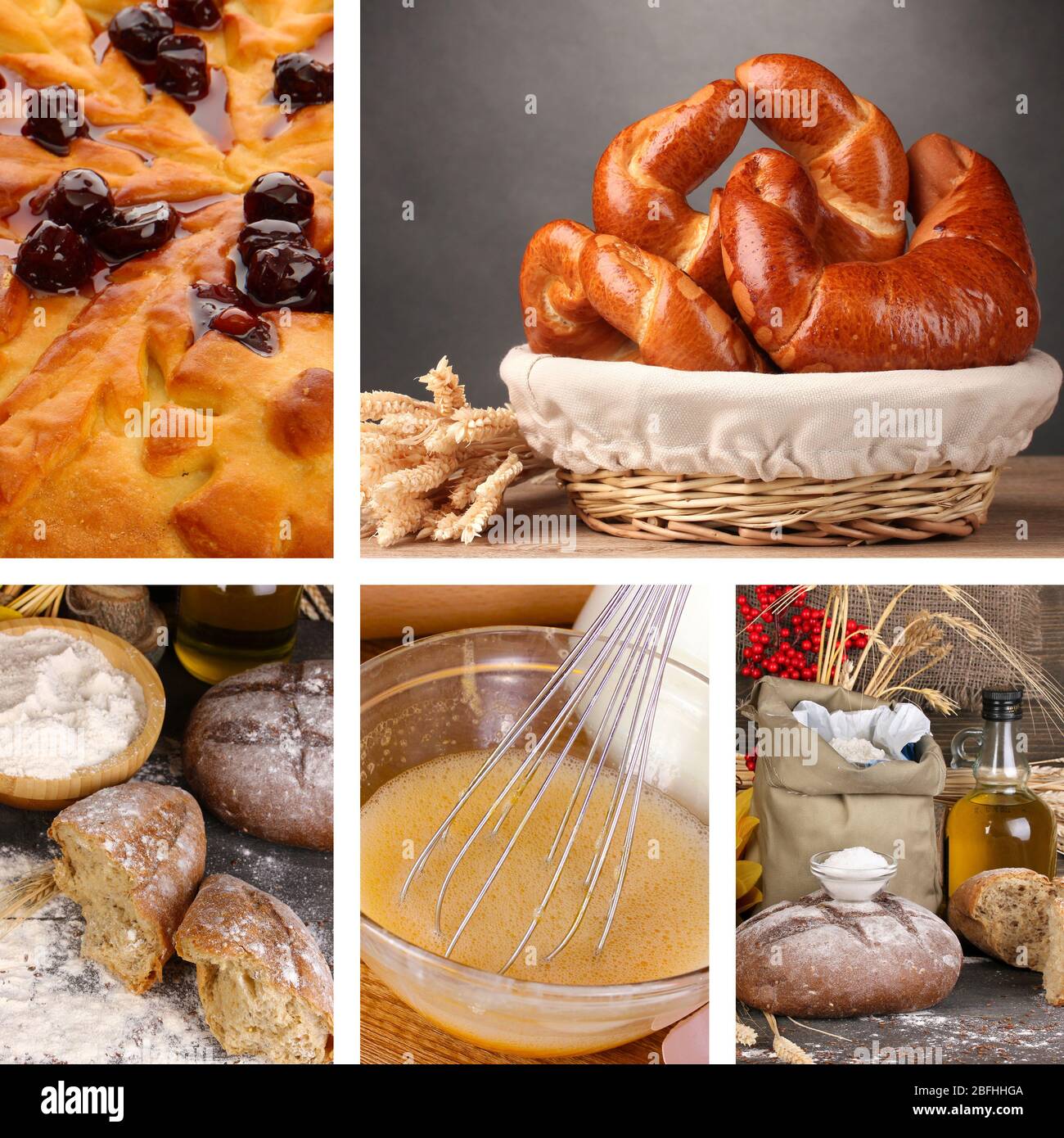 Homemade baking collage Stock Photo - Alamy