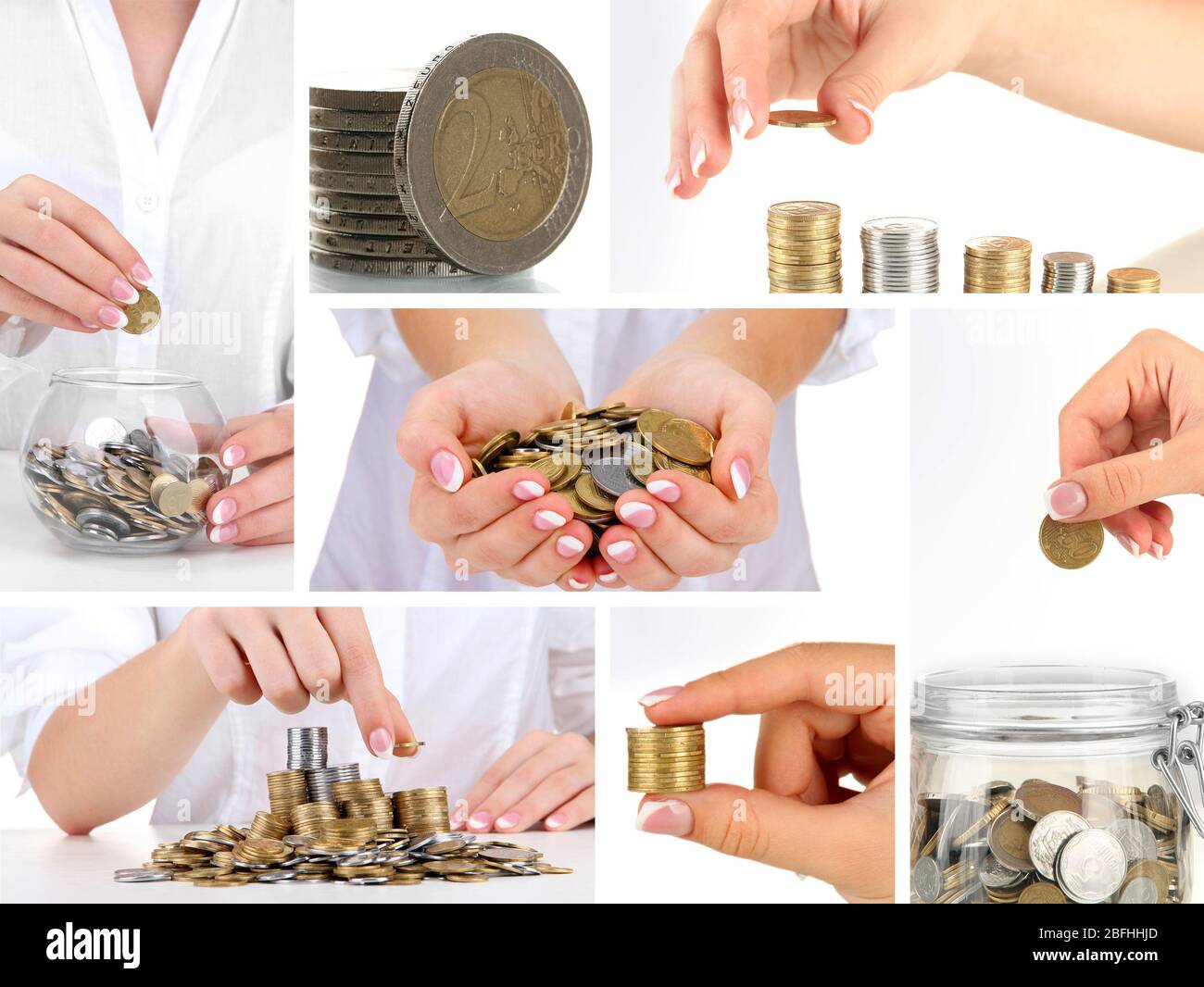 Finance concept collage Stock Photo - Alamy