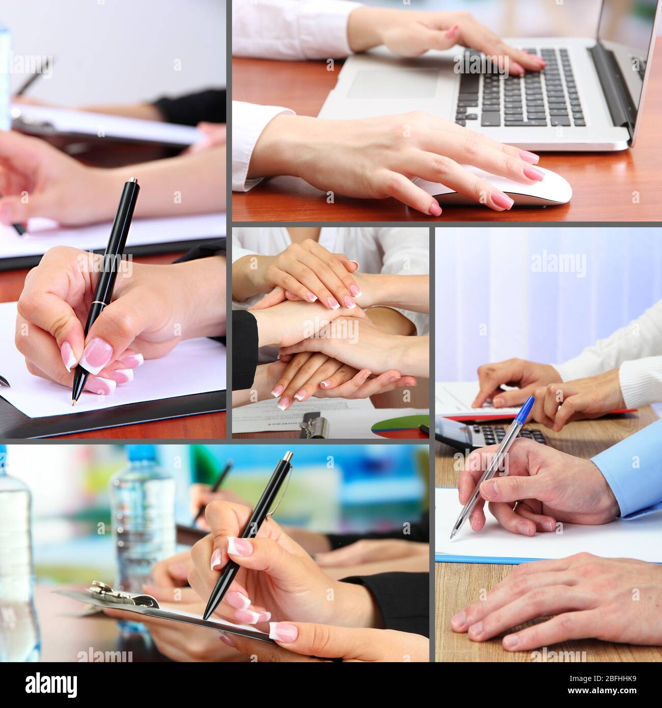 Collage business people working together hi-res stock photography and ...