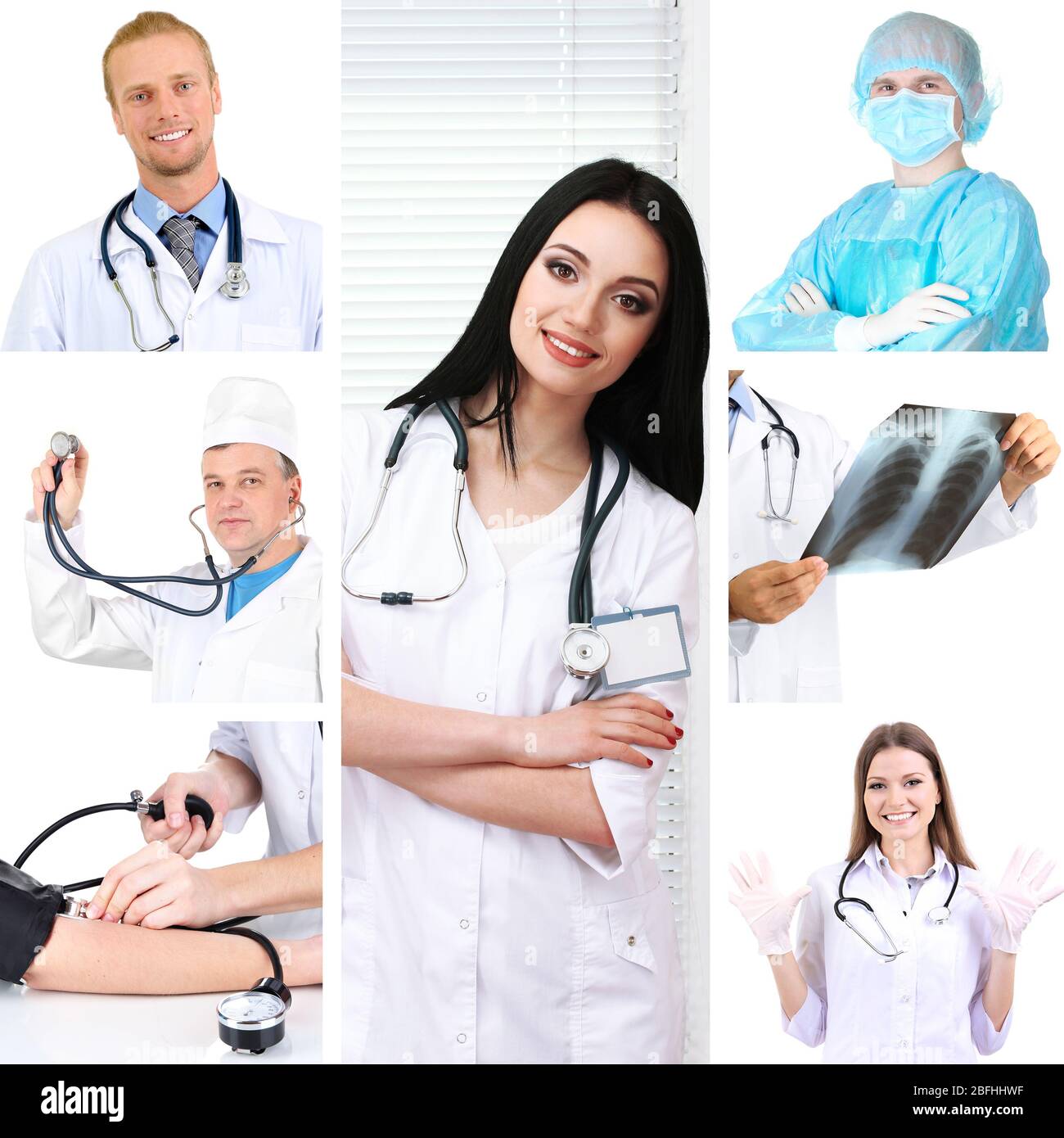 Medical concepts collage Stock Photo - Alamy