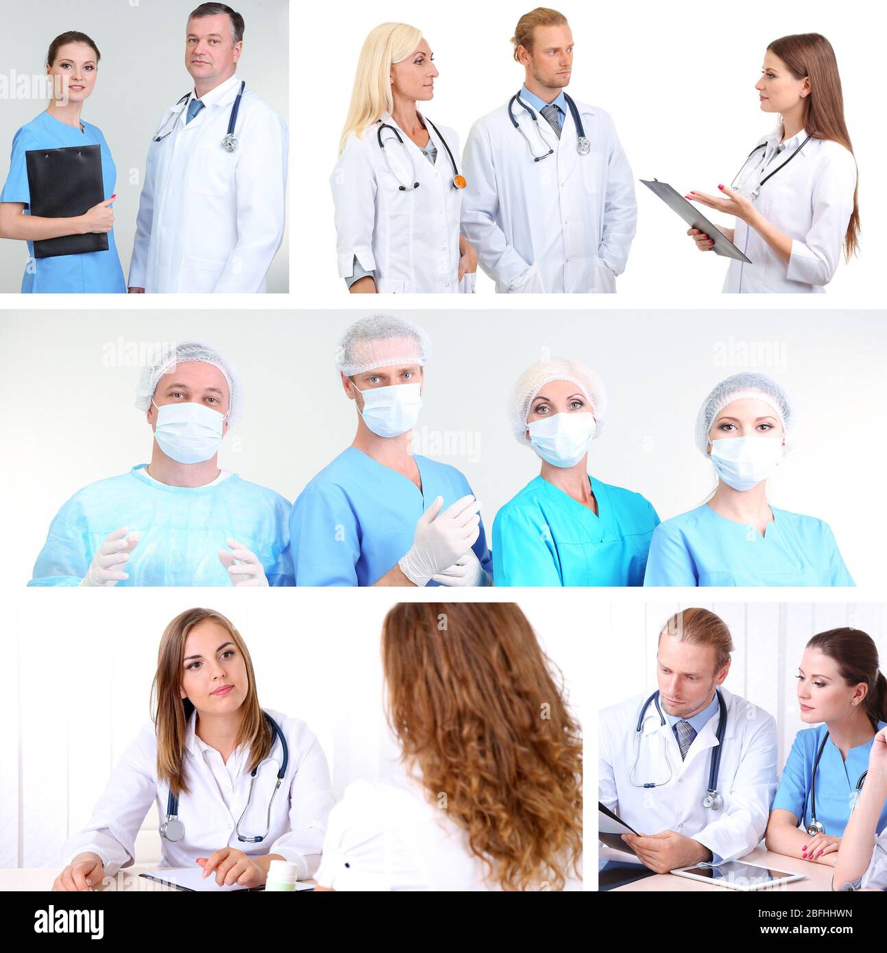 Medical concepts collage Stock Photo - Alamy