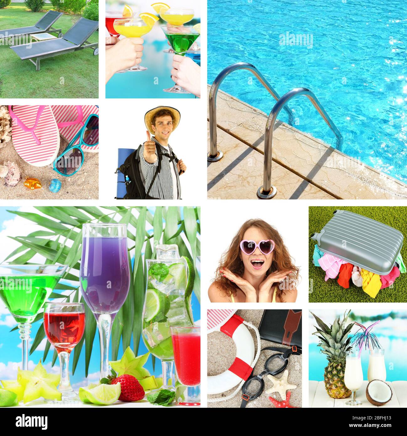 Sun shape collage girl hi-res stock photography and images - Alamy