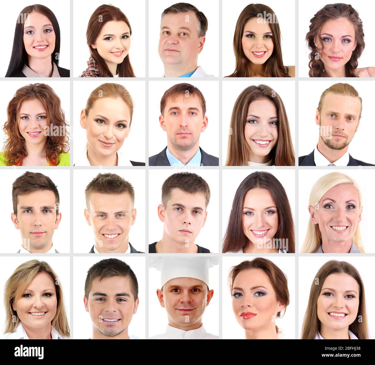 Different faces collage hi-res stock photography and images - Alamy