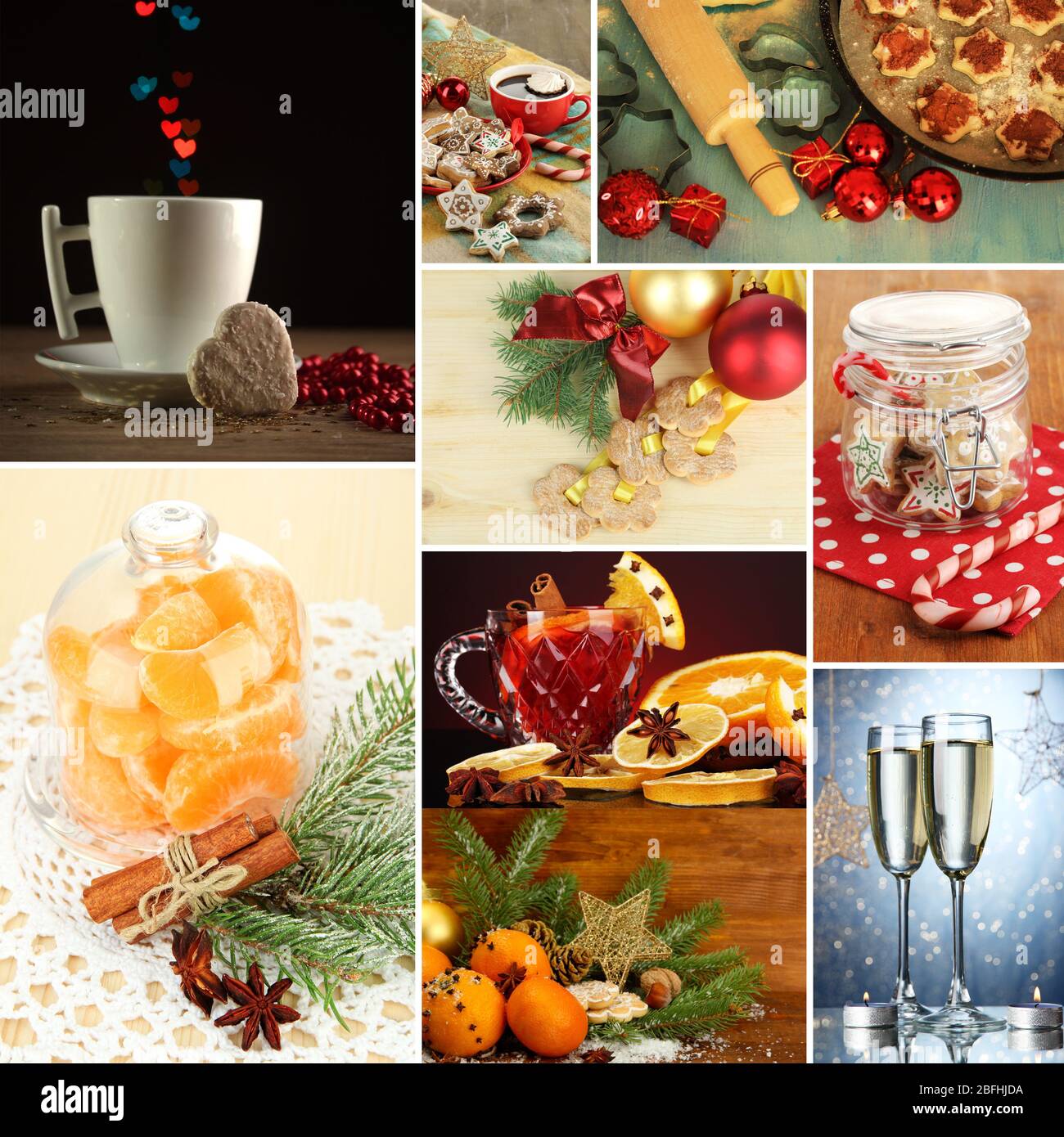Collage tasty food drinks hi-res stock photography and images - Alamy