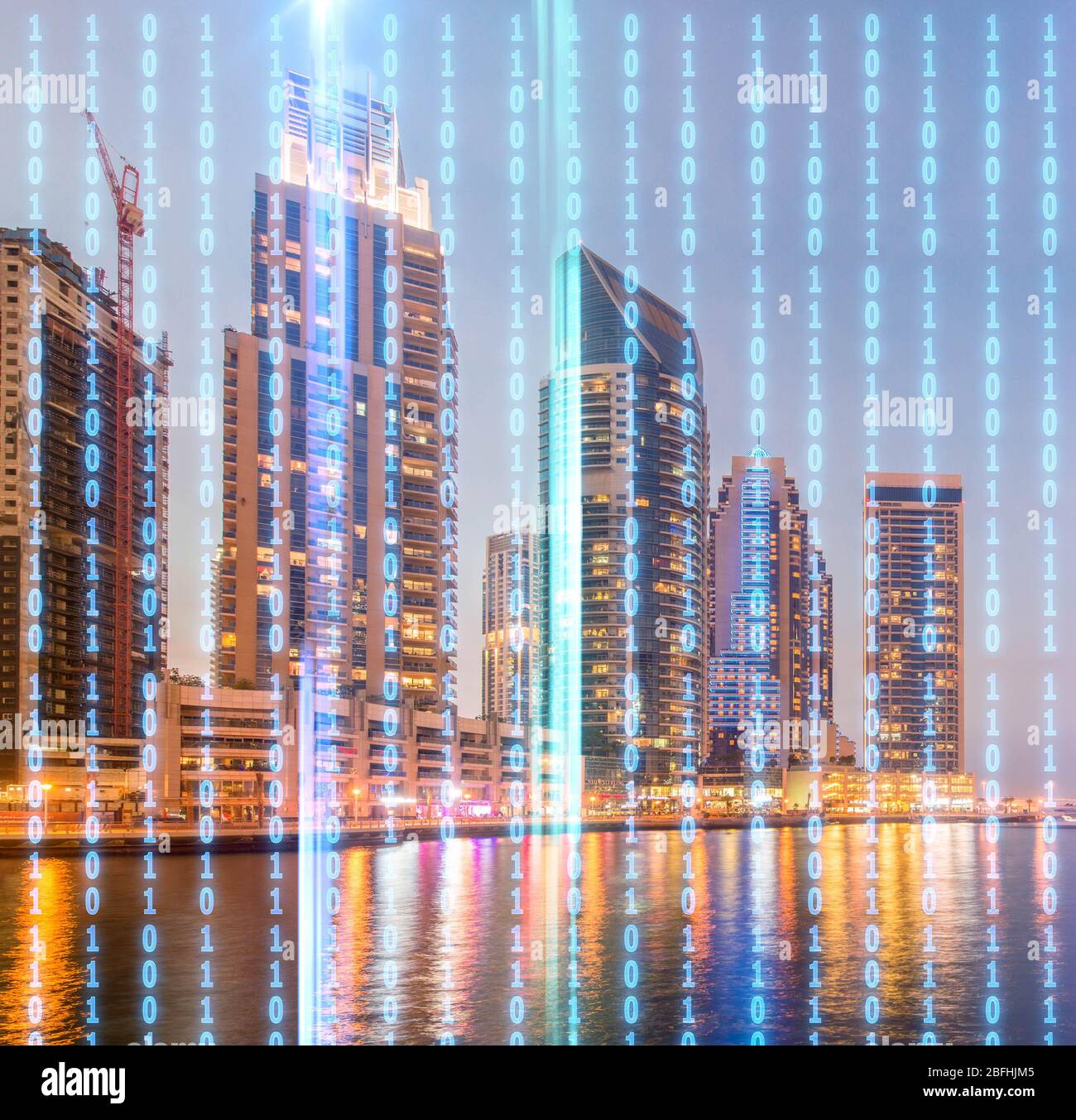 The concept of modern digital city and innovation Stock Photo - Alamy