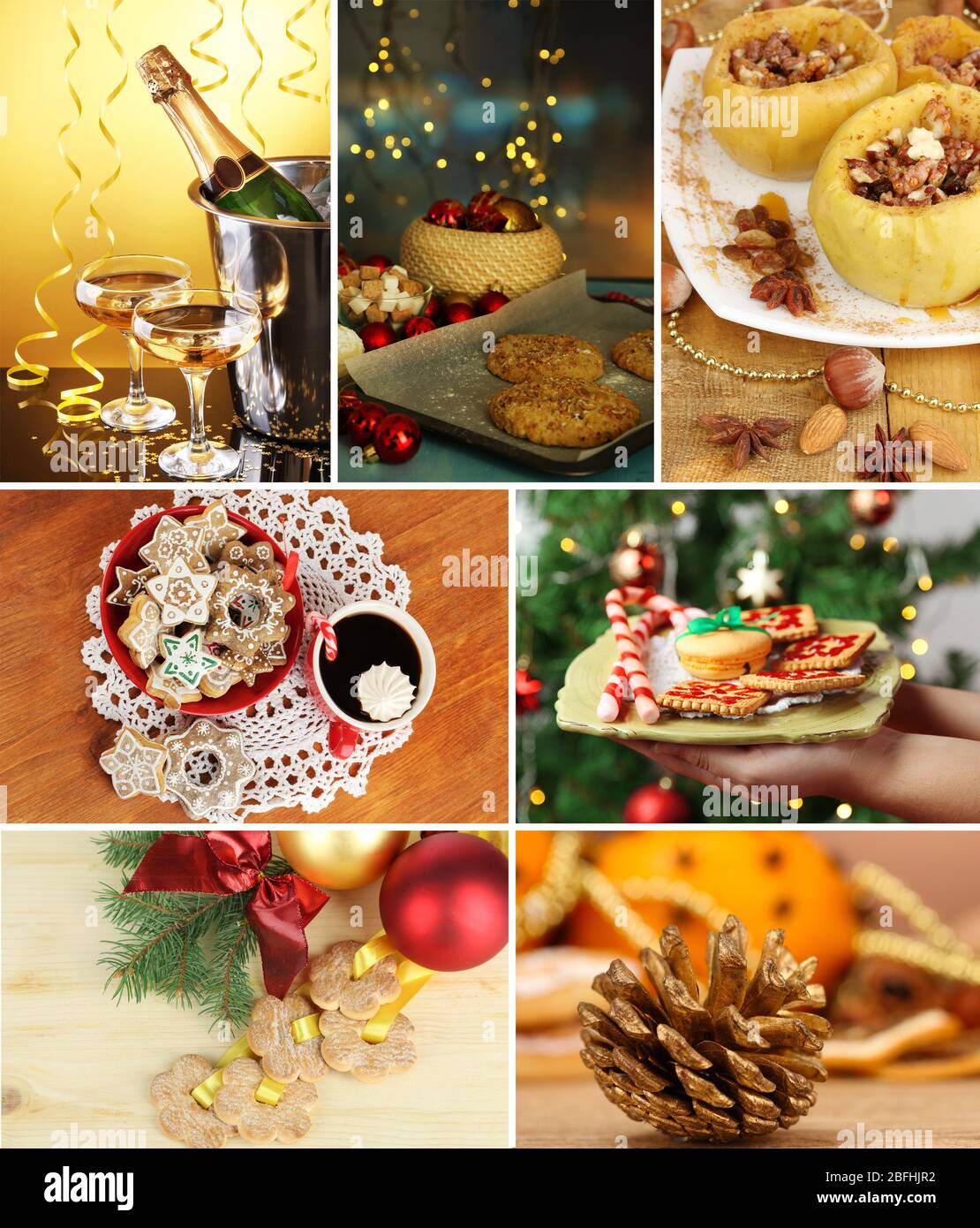 Collage tasty food drinks hi-res stock photography and images - Alamy