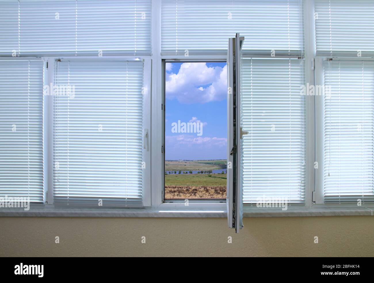 White lounge interior windows view hi-res stock photography and images ...