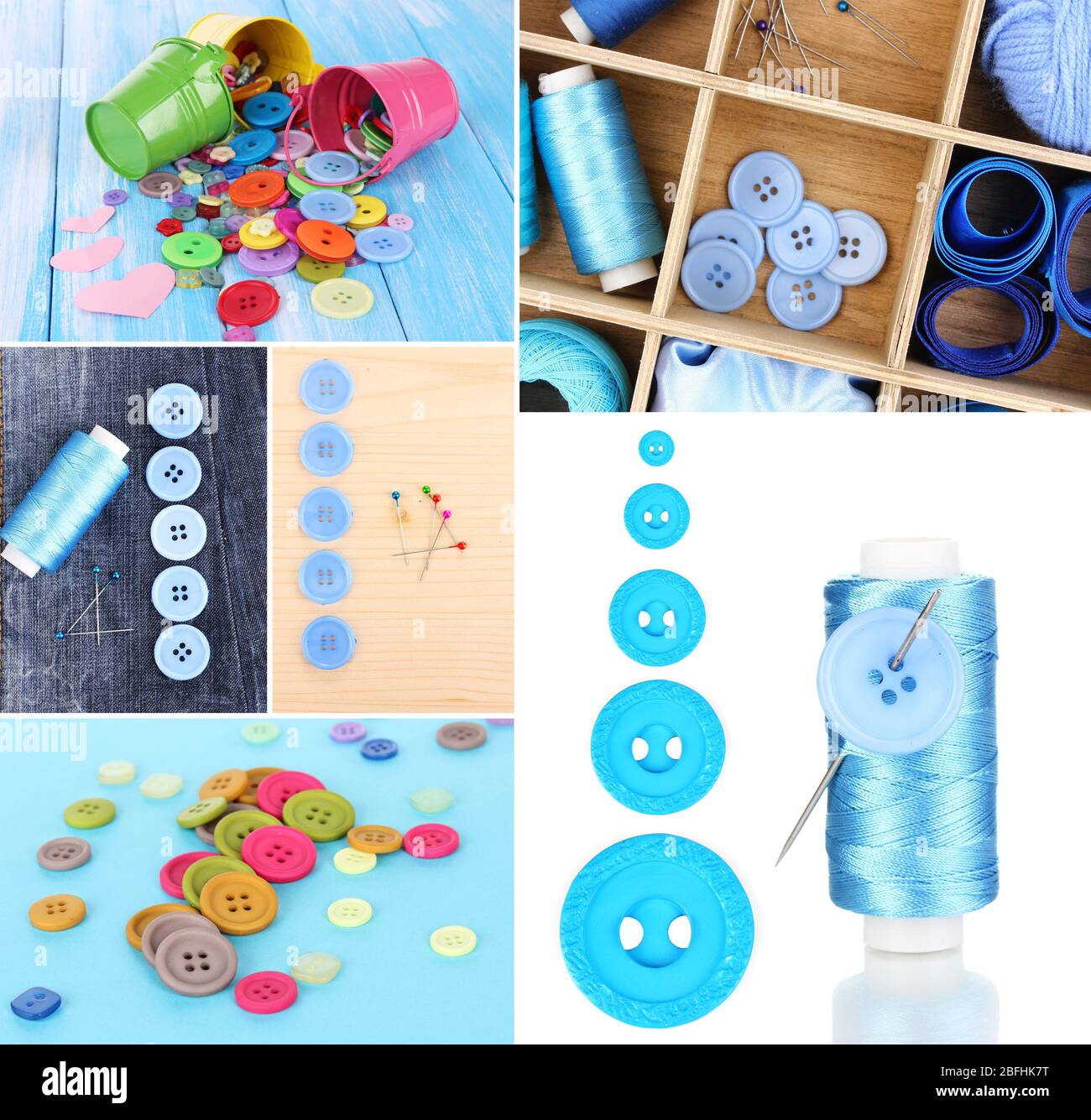 Collage of colorful buttons Stock Photo - Alamy