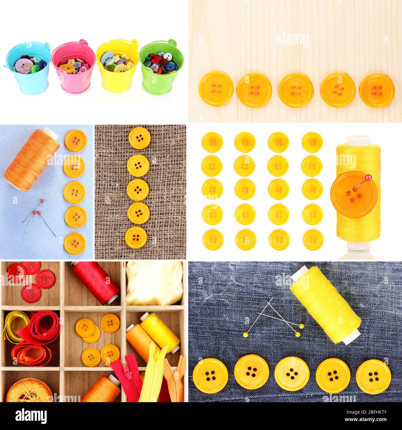 Collage of colorful buttons Stock Photo - Alamy