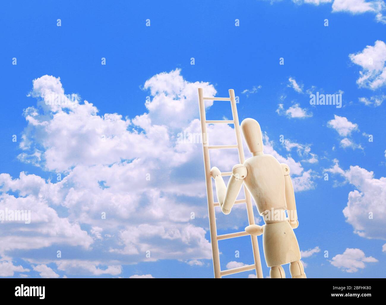 Ladder sky success rise clouds hi-res stock photography and images - Alamy