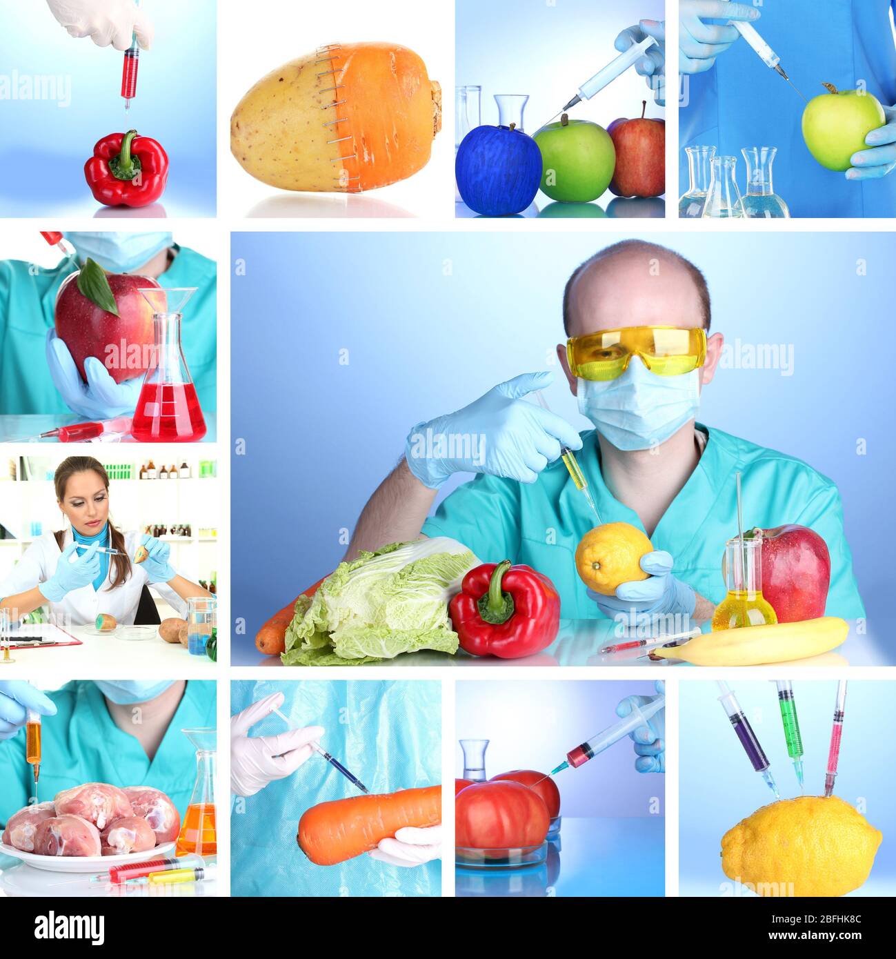 Genetic engineering laboratory. GMO food concept Stock Photo - Alamy