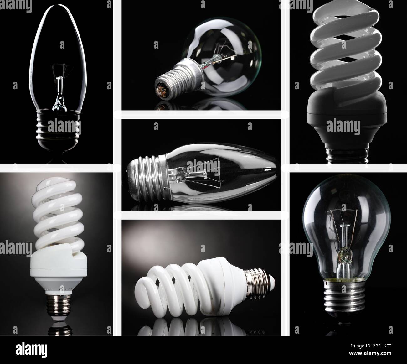 Collage black modern lamp hi-res stock photography and images - Alamy
