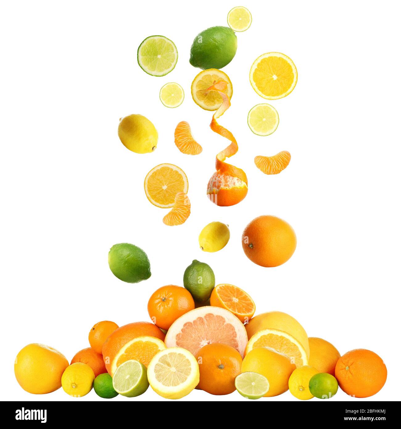 Citrus isolated on white Stock Photo - Alamy