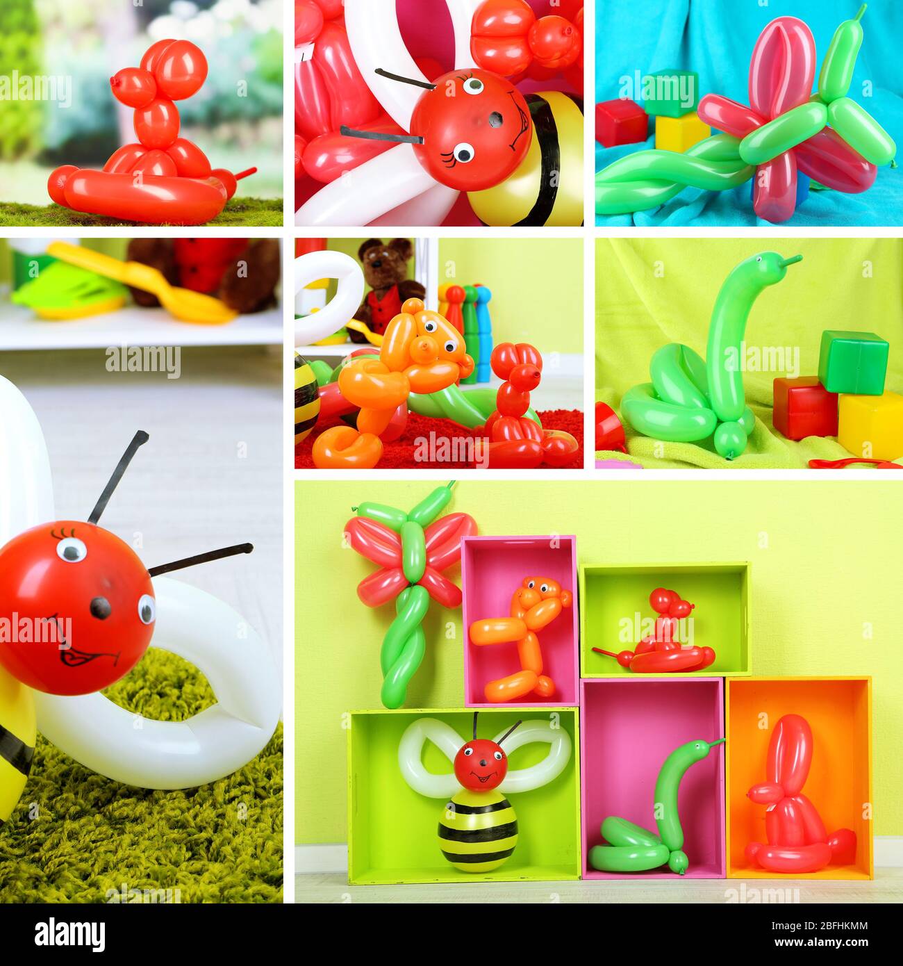 Balloon collage hi-res stock photography and images - Alamy