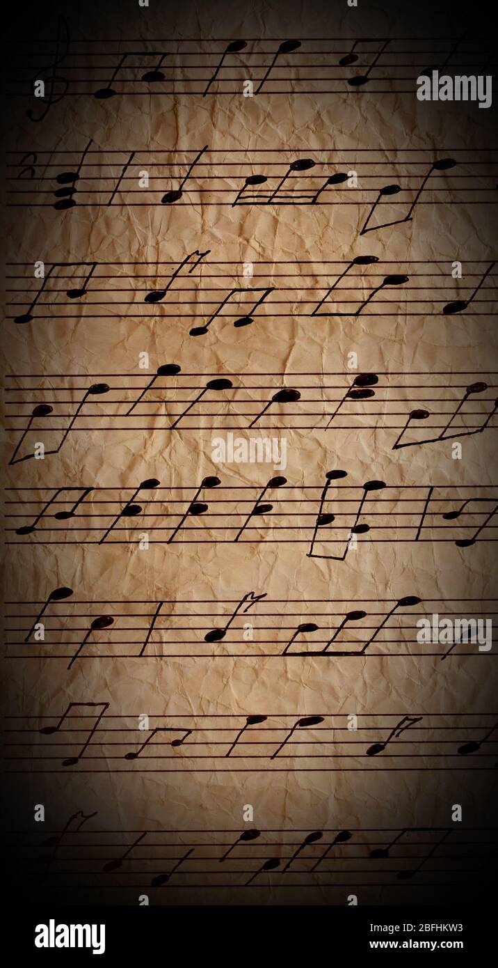 Handwritten Musical Notes High Resolution Stock Photography and Images ...