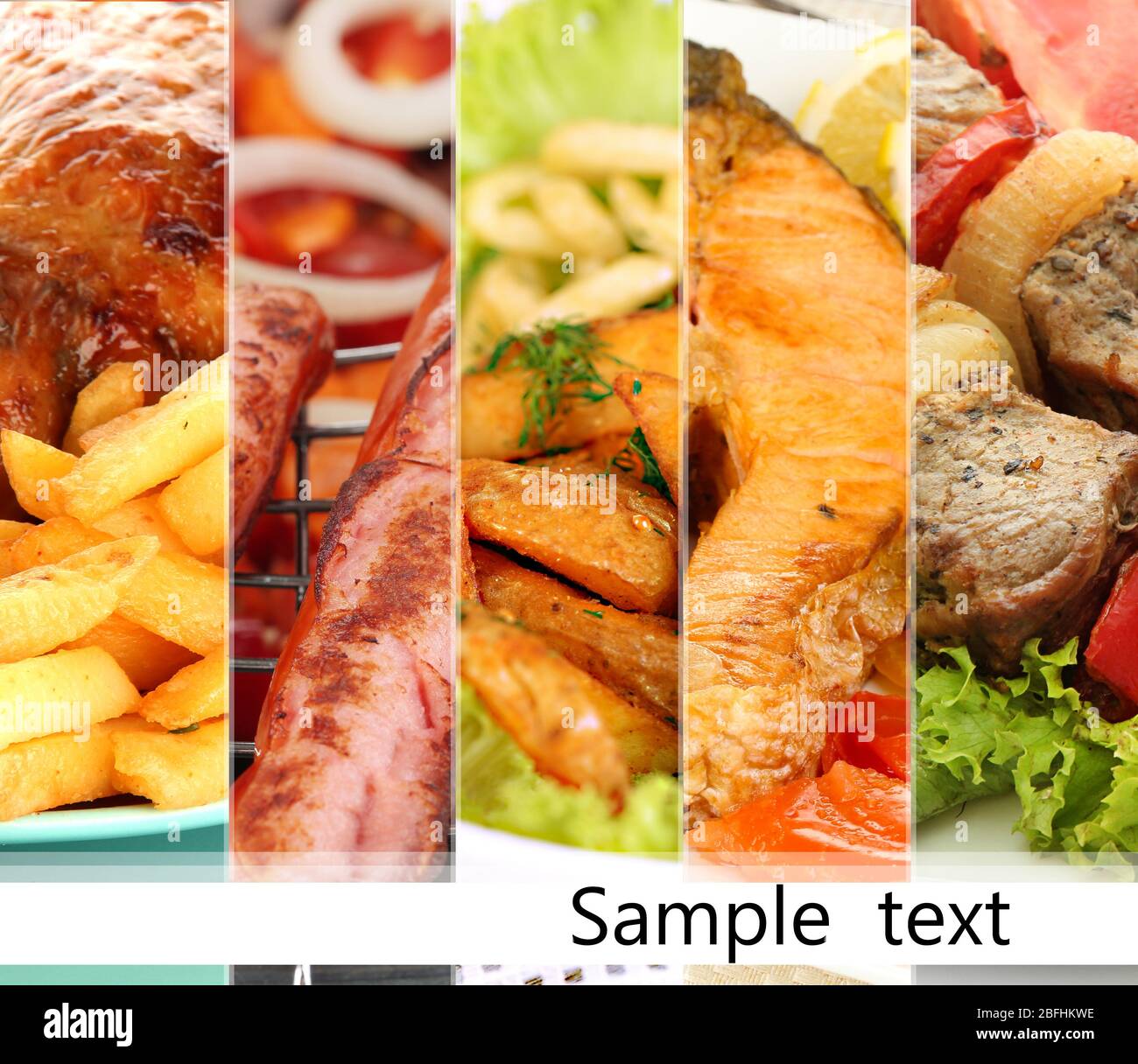 Collage of dishes for restaurant menu Stock Photo - Alamy