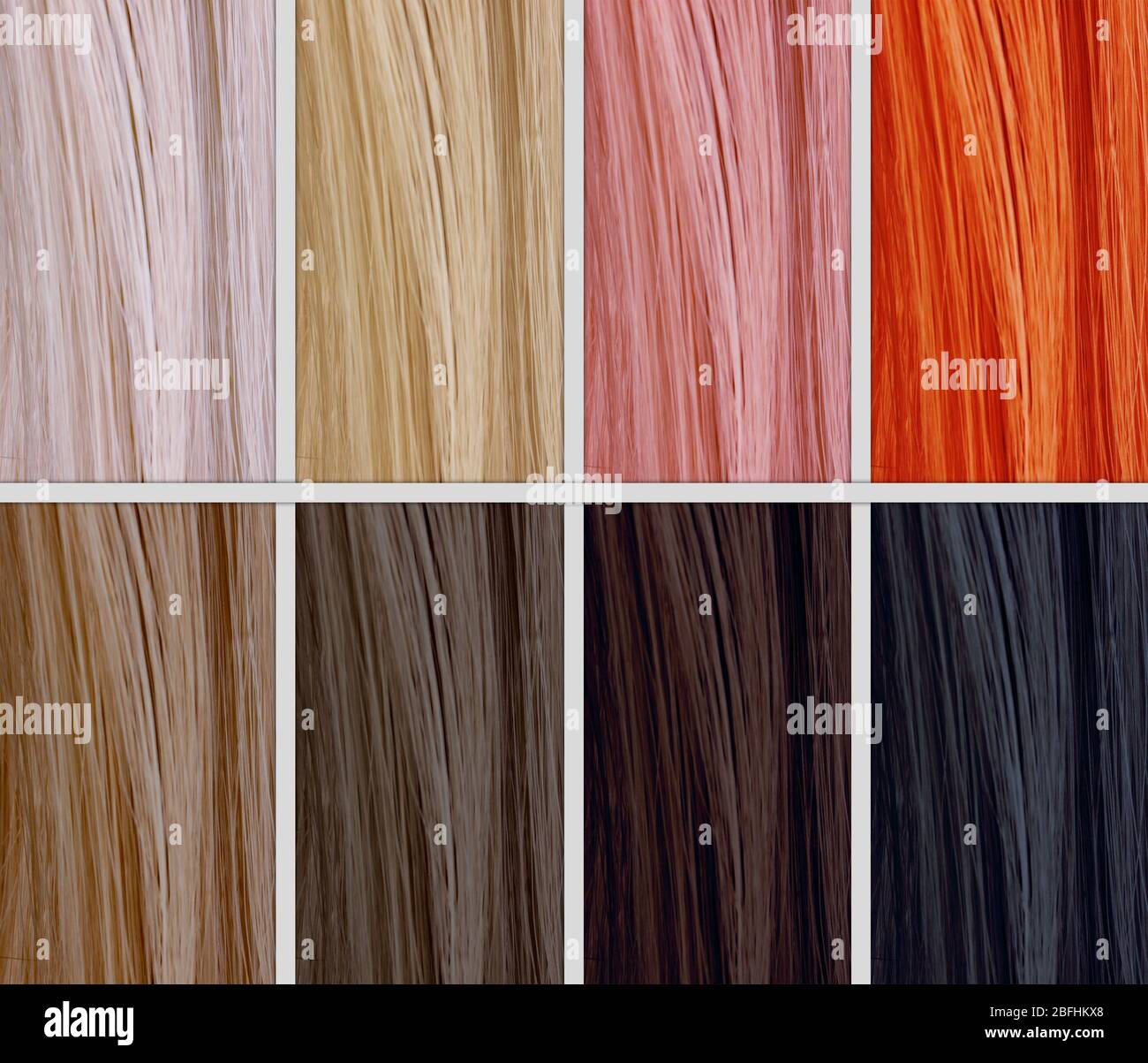 Hair Color Samples Stock Photo - Alamy