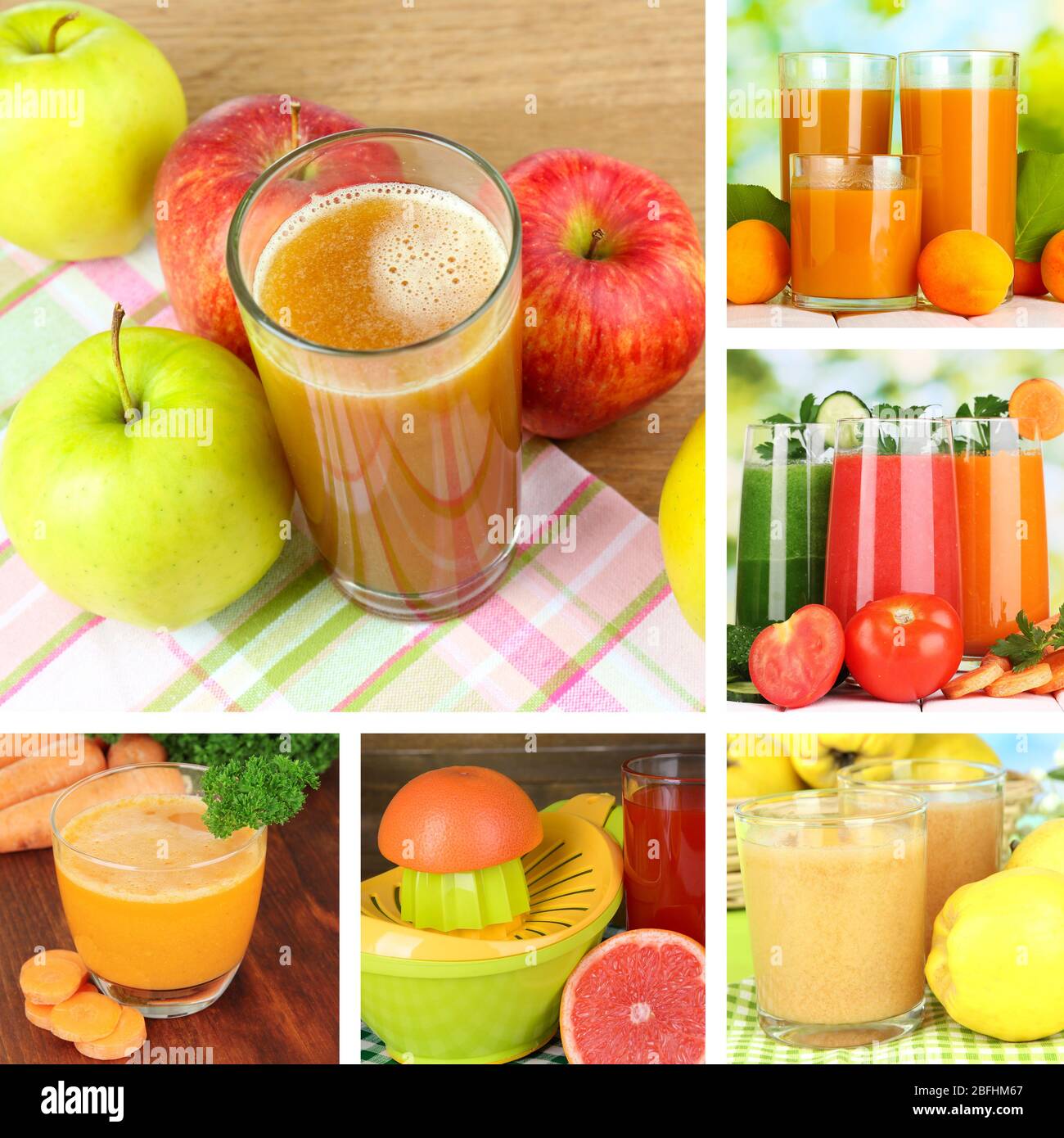 Collage tasty carrot juice hi-res stock photography and images - Alamy